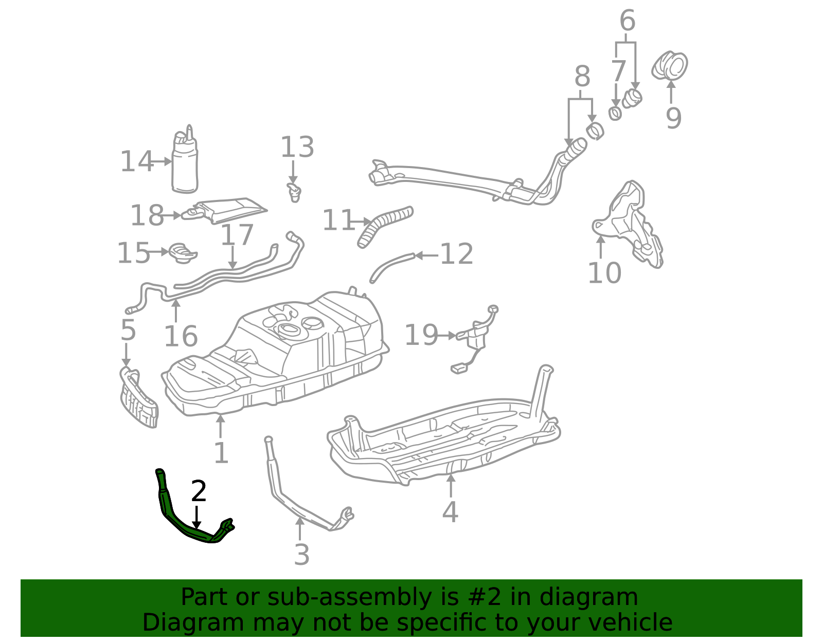 77601-0C010 - Fuel Tank Mount Strap 2005-2007 Toyota Sequoia | Toyota ...