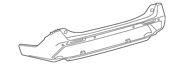 52159-0R160 - Cover Rear Bumper 2019-2024 Toyota RAV4 | Longo Toyota Parts