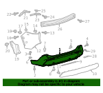 OEM 2019-2024 Toyota RAV4 Cover Rear Bumper Part # 52159-0R160 | Modern ...
