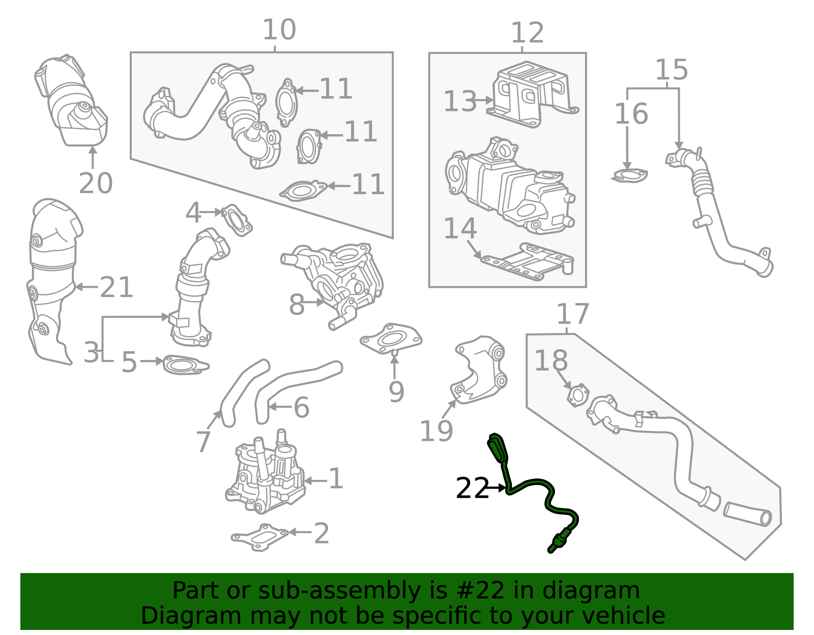 GM Parts | Genuine Exhaust Gas Recirculation (EGR) Valve Cooler ...