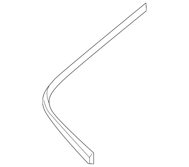 9W3Z-17C829-A - Molding Bumper Bar - 2007-2011 Mercury Grand Marquis ...