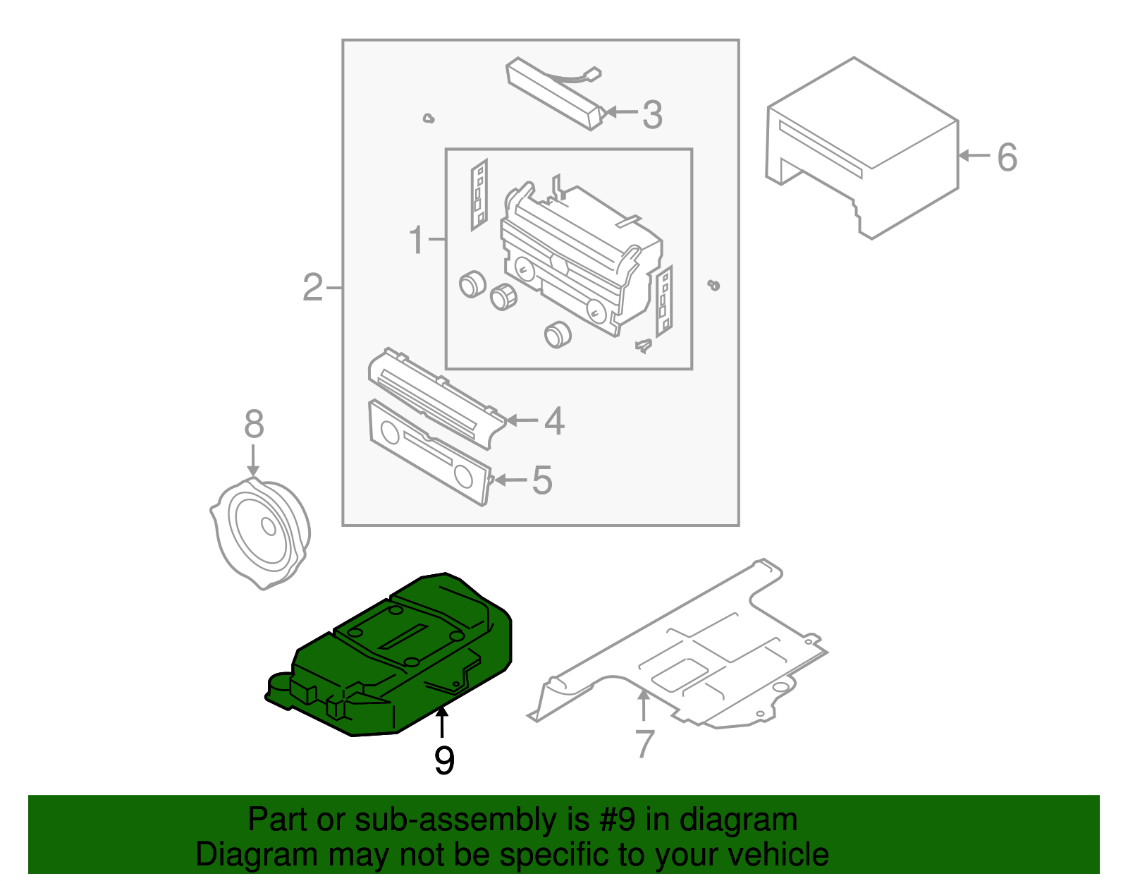 2006-2009 Mazda 3 Woofer BP4K-66-960 | Mazda Parts Deals