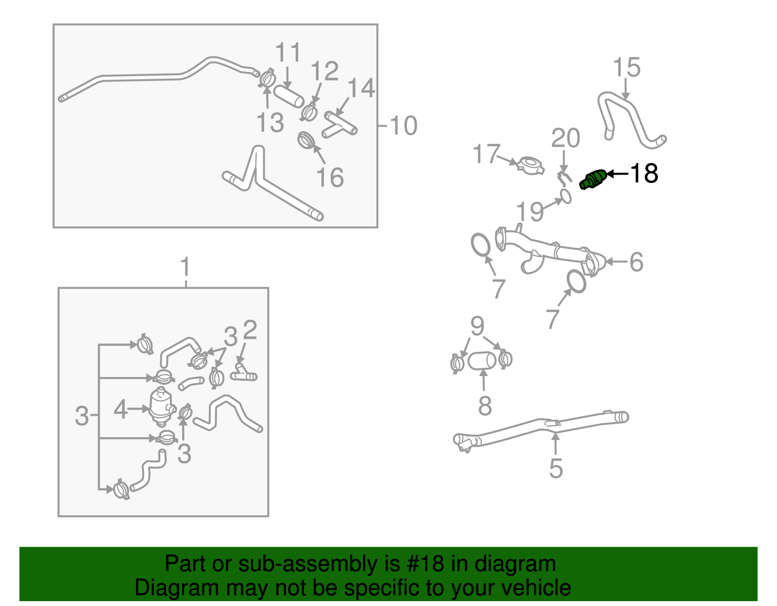 059-919-501-A - Coolant Temp Sensor 2000-2009 Audi | Audi OEM Parts Guy