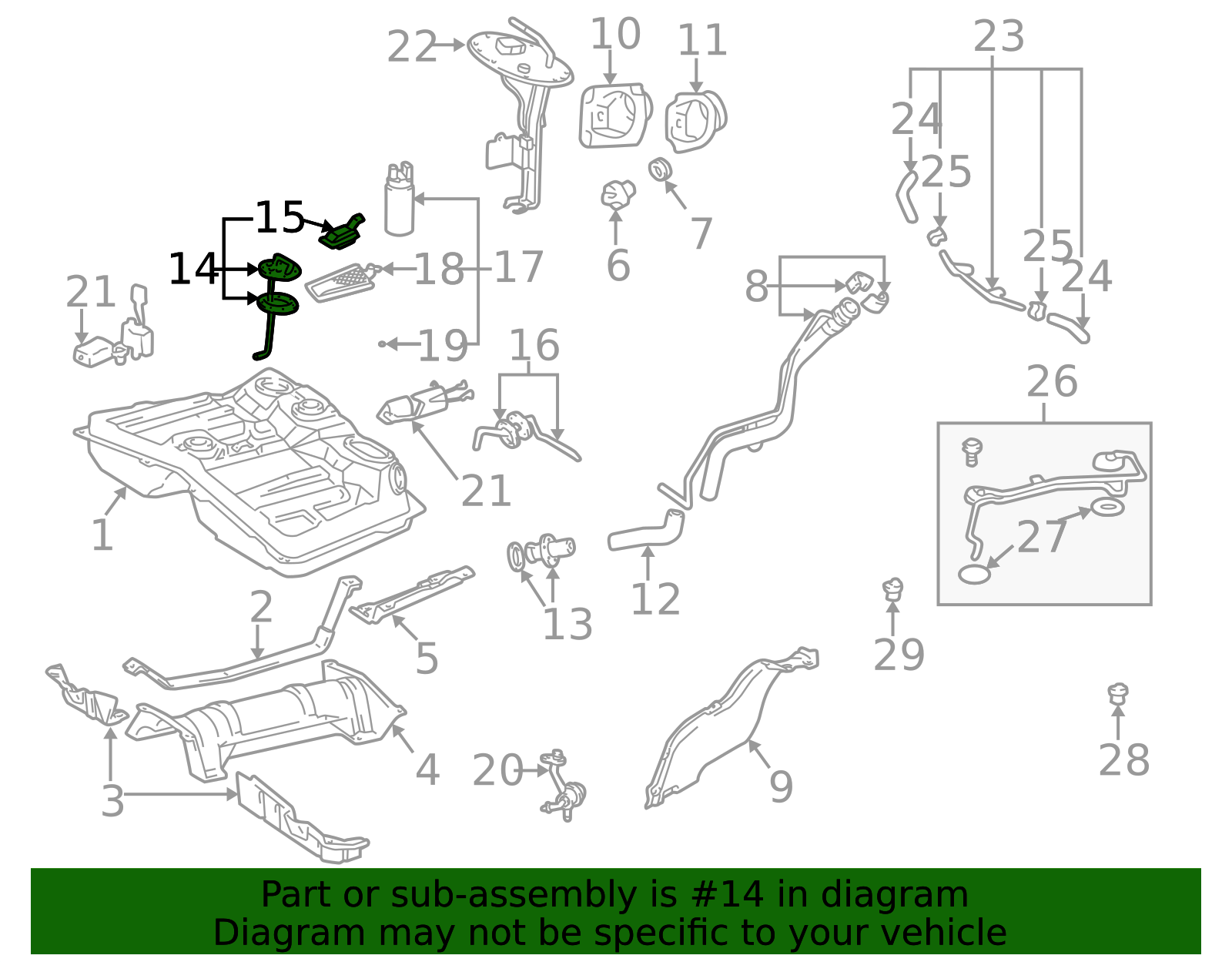 1996-2000 Toyota RAV4 Evaporative Emissions System Lines 77017-42020 ...