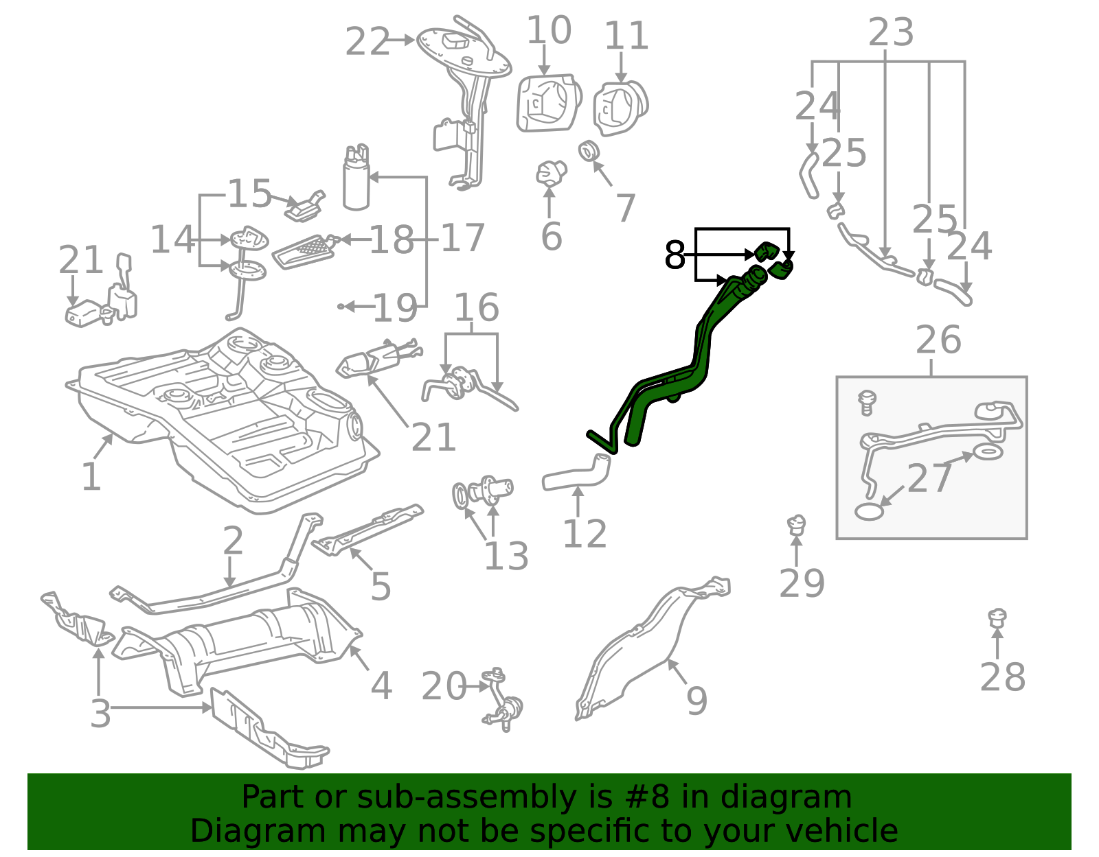 77201-42081 - Filler Pipe 1996-2000 Toyota RAV4 | Toyota San Diego Parts