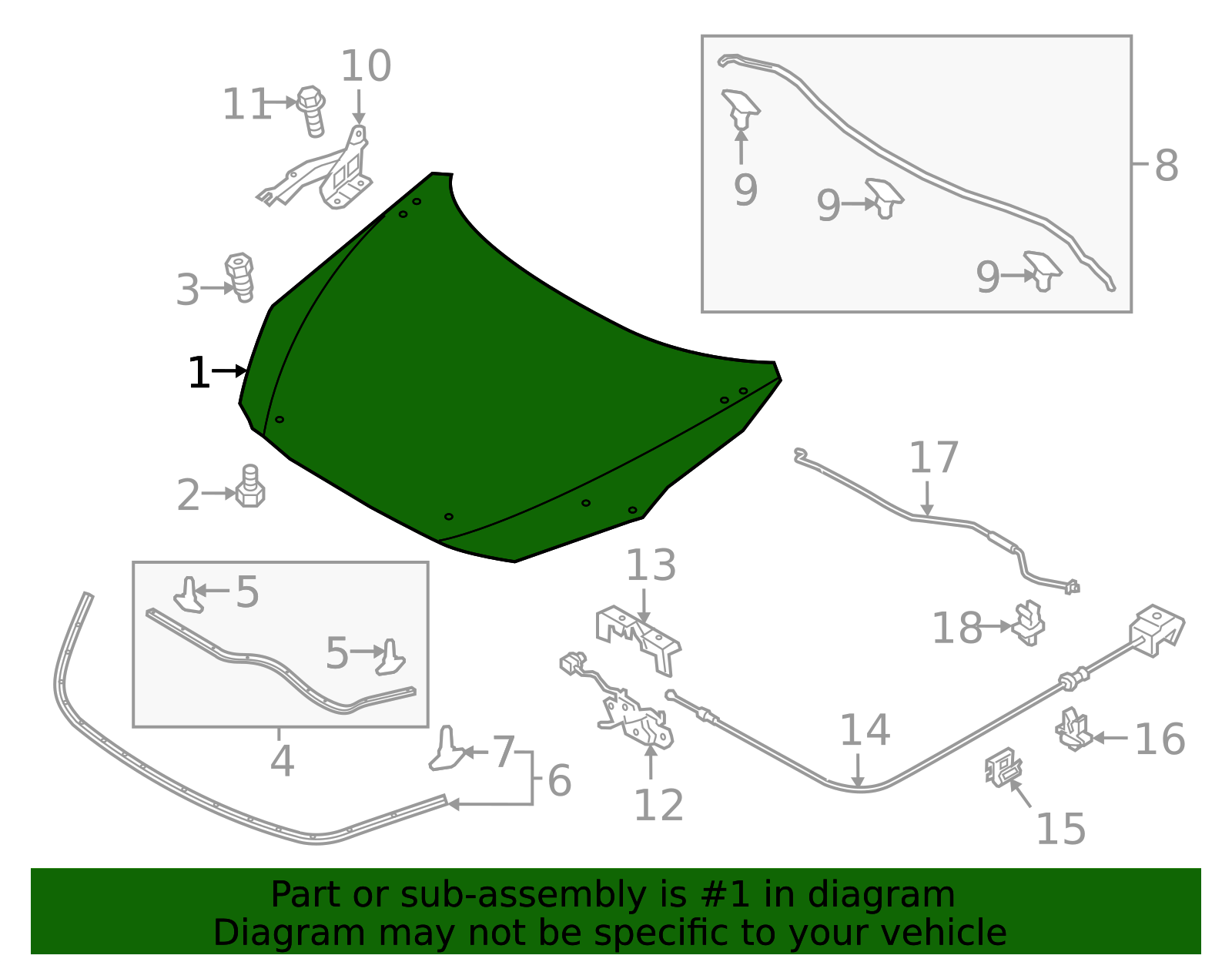 2016-2020 Toyota Hood Panel 53301-WB002 | Toyota Parts Center