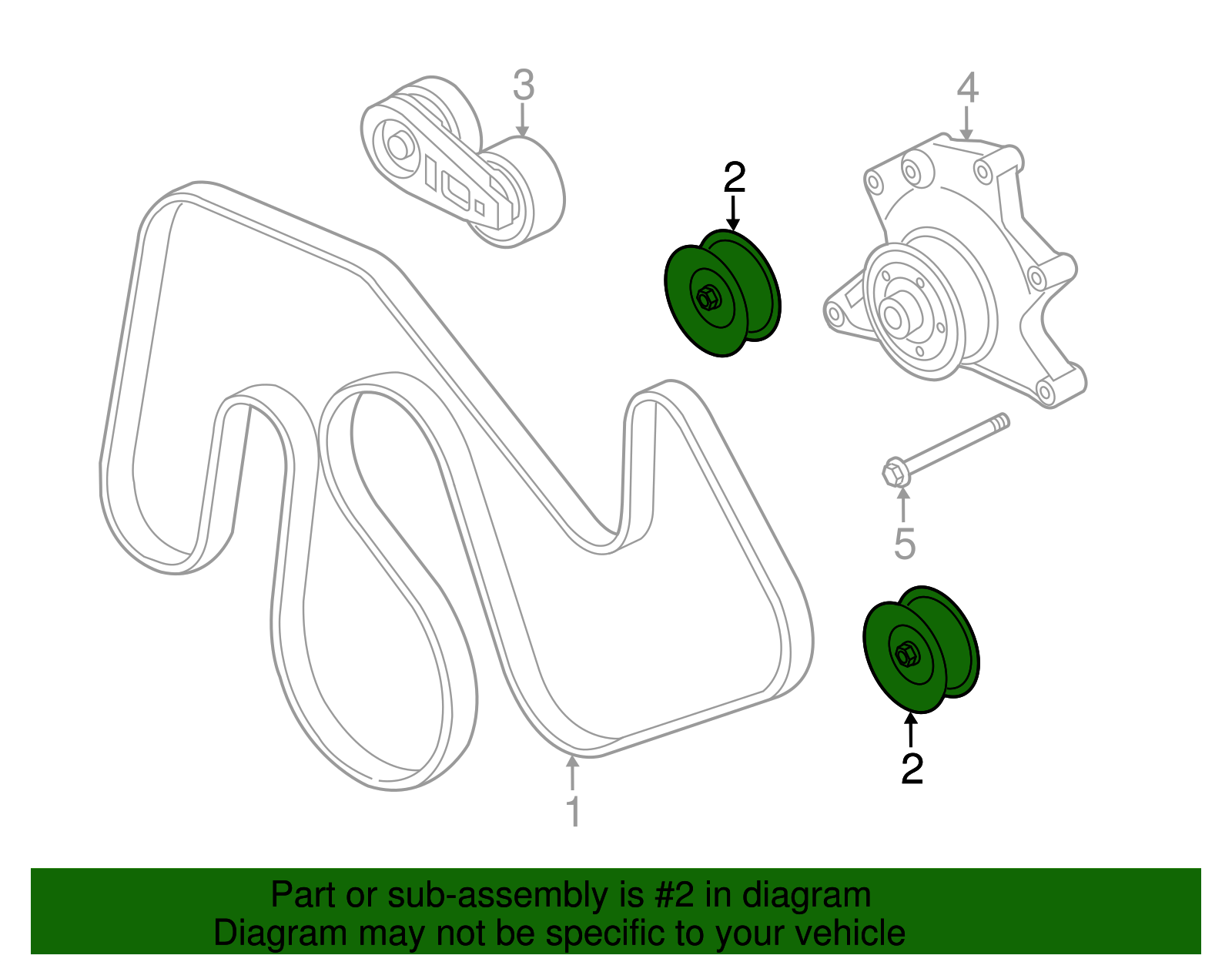2020-2025 Ford Idler Pulley LC3Z-8678-D | Awesome Parts Ford