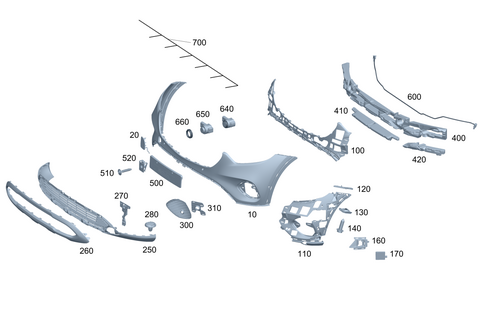 Front Bumper for 2026 Mercedes-Benz GLC300 | Mercedes-Benz USA Parts