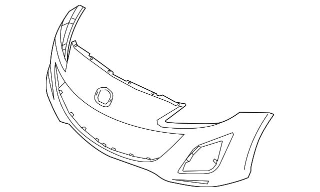 BCW8-50-031J-BB - Bumper Cover 2010 Mazda 3 | Mazda-Parts