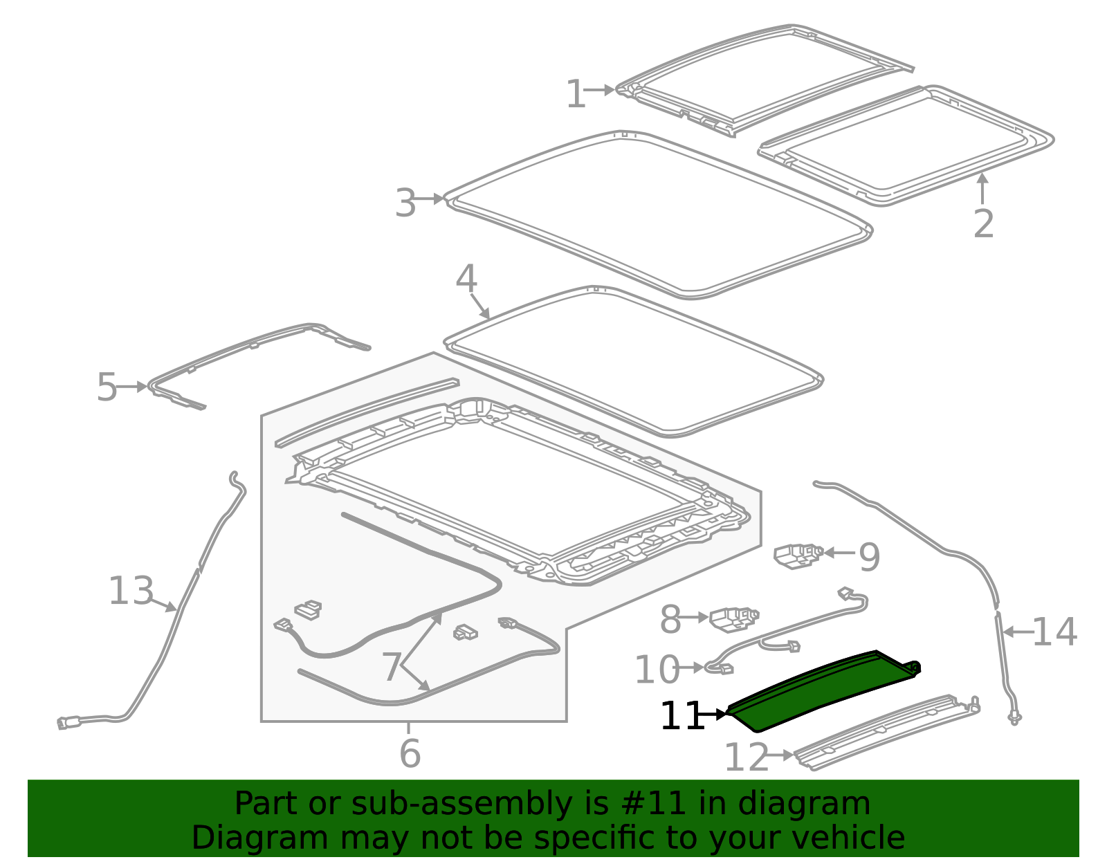 2019-2025 Cadillac XT4 Black Sunroof Sunshade 84286796 | Capital Chevy ...