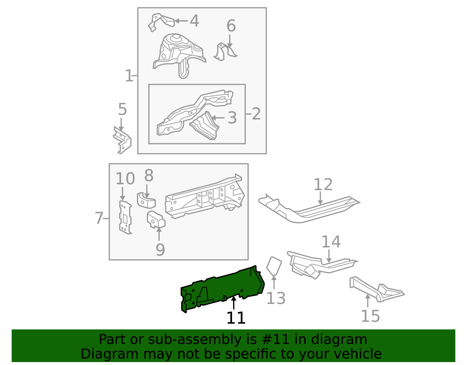57016-52070 - Inner Rail 2007-2014 Toyota | Toyota San Diego Parts