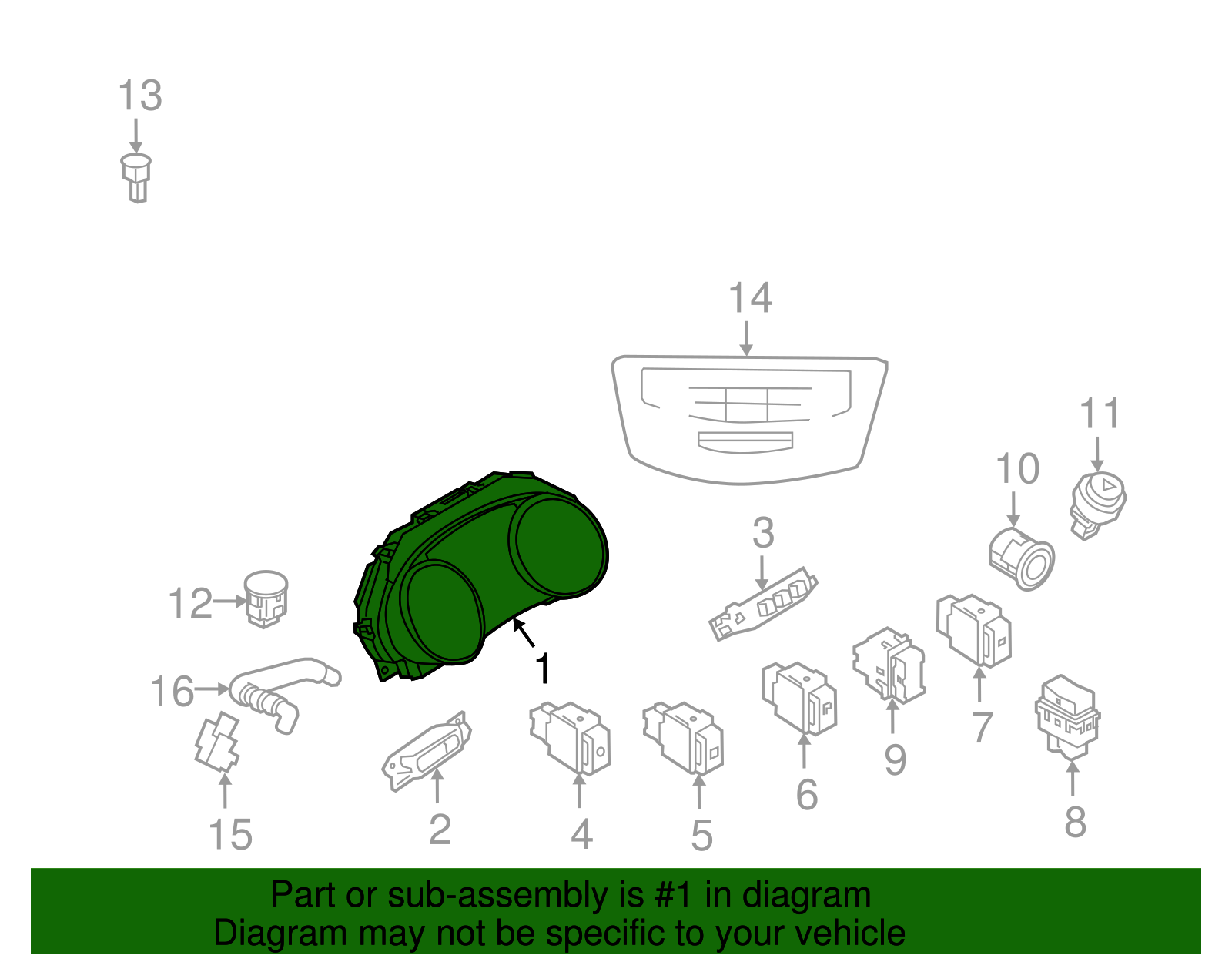 2020-2024 Nissan Murano Cluster Assembly 24810-5AA5A | Temecula Nissan ...