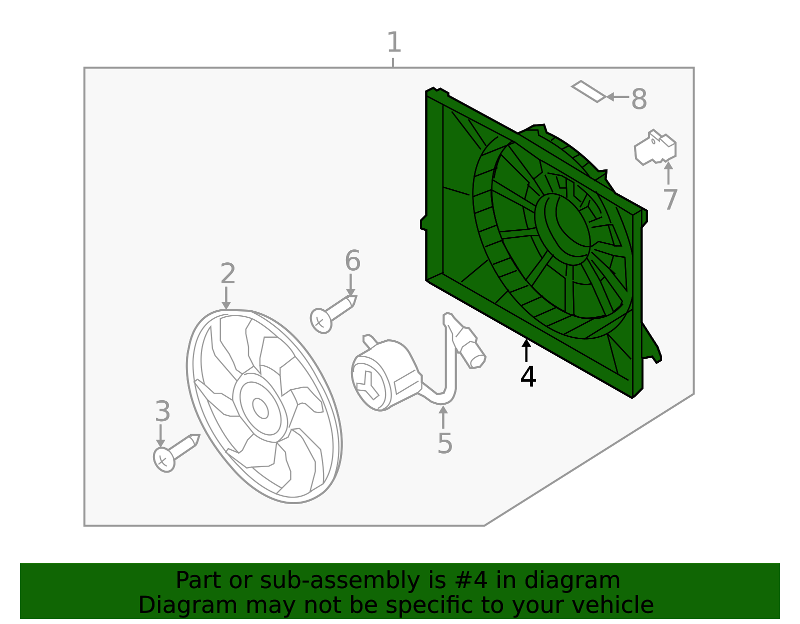 2012-2014 Hyundai Azera Fan Shroud 25350-3R200 | MotorMotor