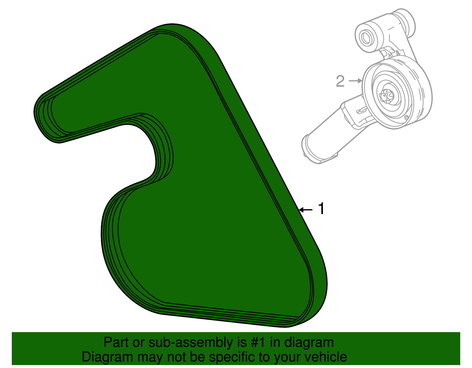 2011-2012 Chevrolet Accessory Drive Belt 55567574 | Capital Chevy Parts