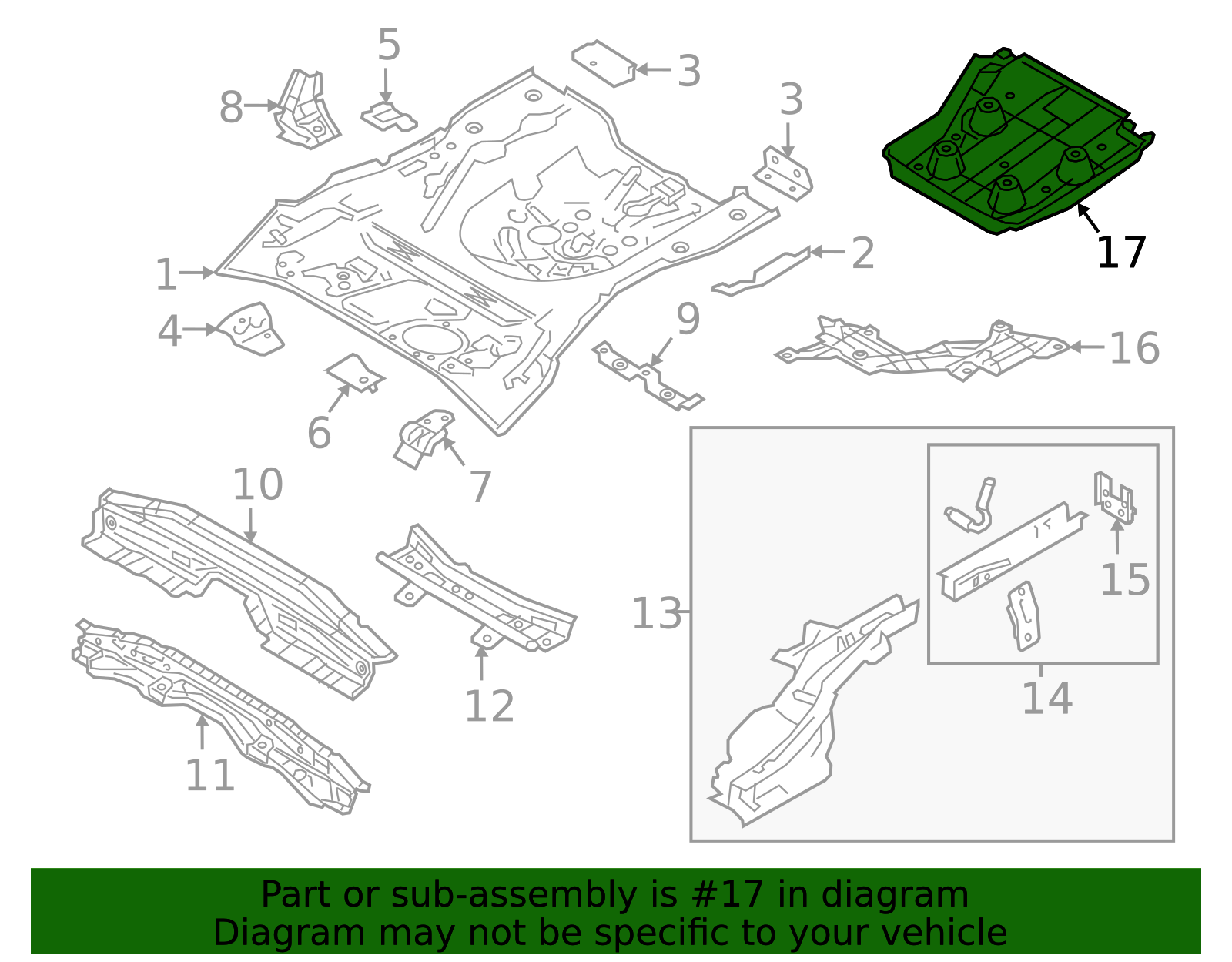 2016-2020 Toyota Under Cover 58398-WB002 | Lithia Toyota Parts