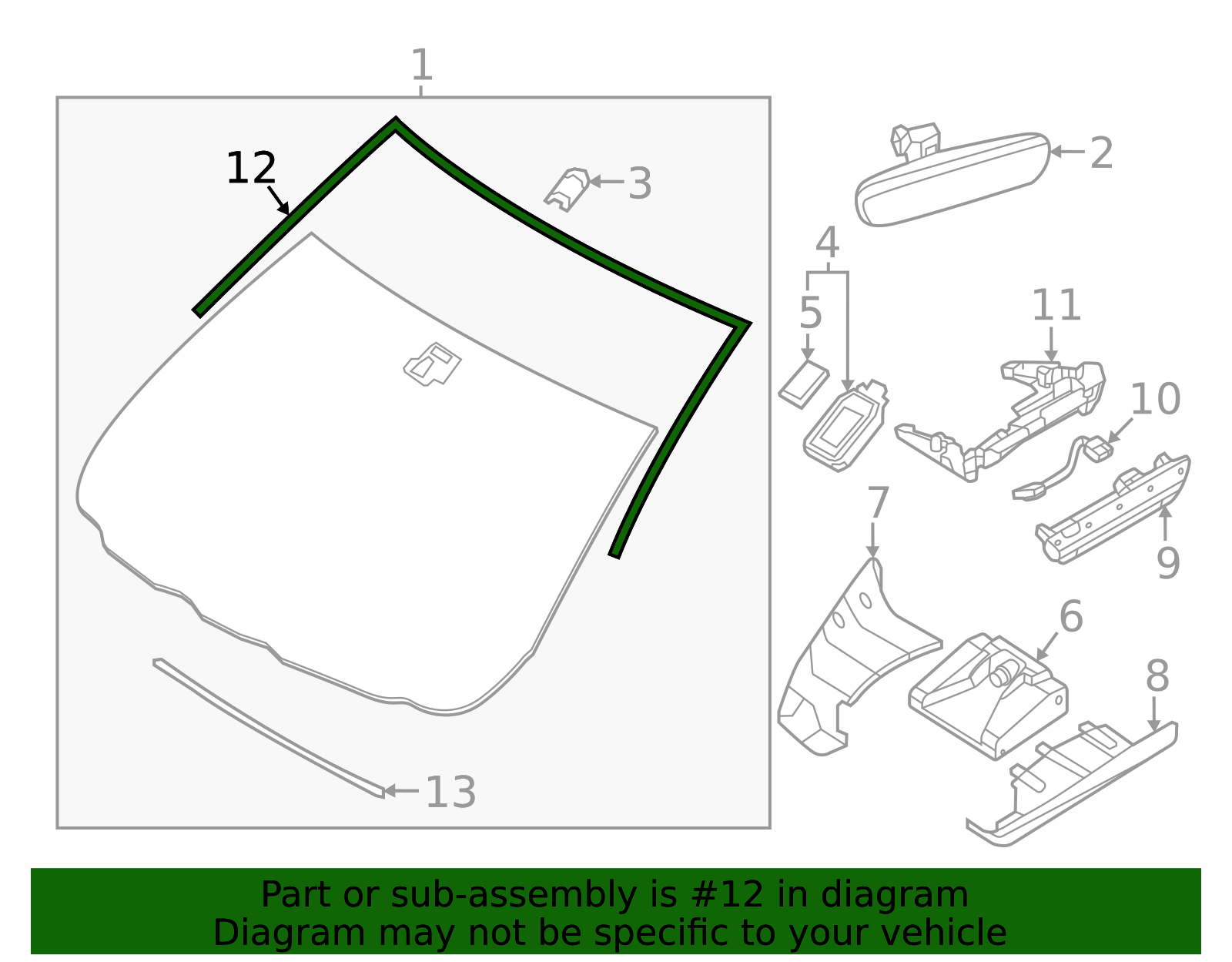 DGH9-50-601 - Reveal Molding 2020-2025 Mazda CX-30 | Mazda Parts.US