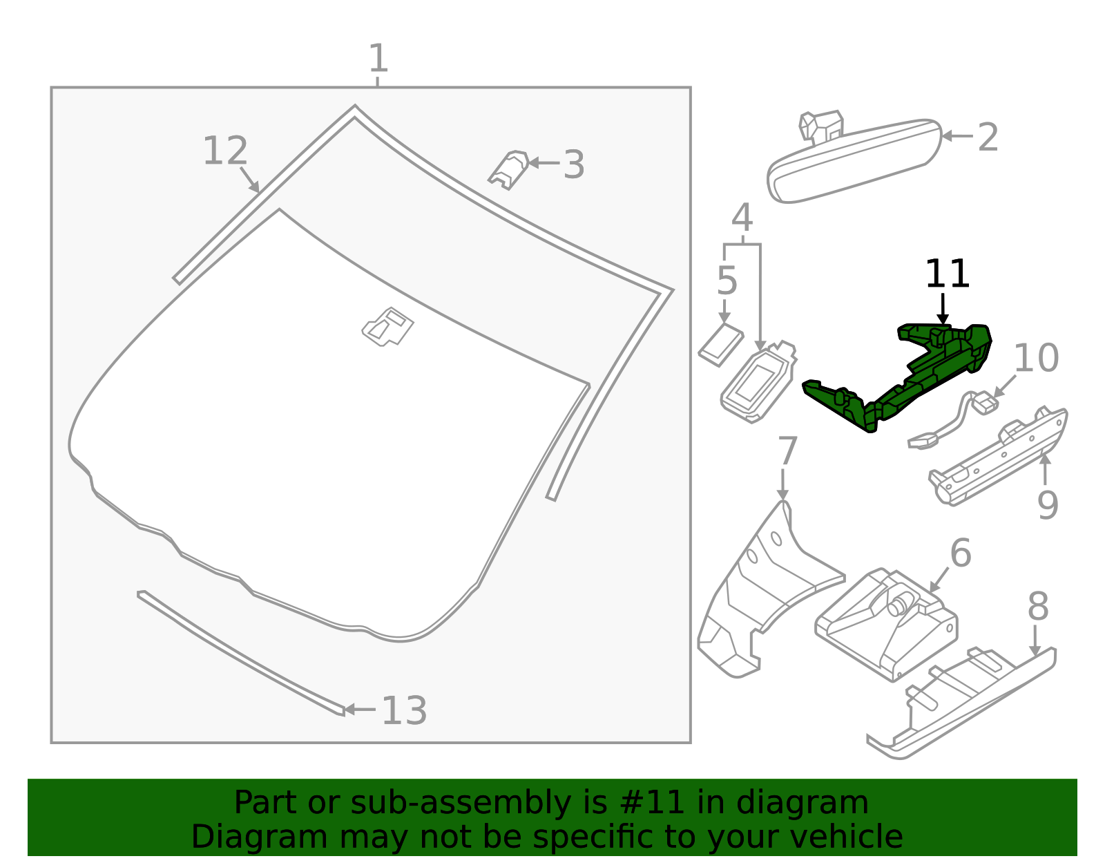 VC85-67-Z33 - Rain Sensor Cap 2020-2025 Mazda | MazdaParts.US Store