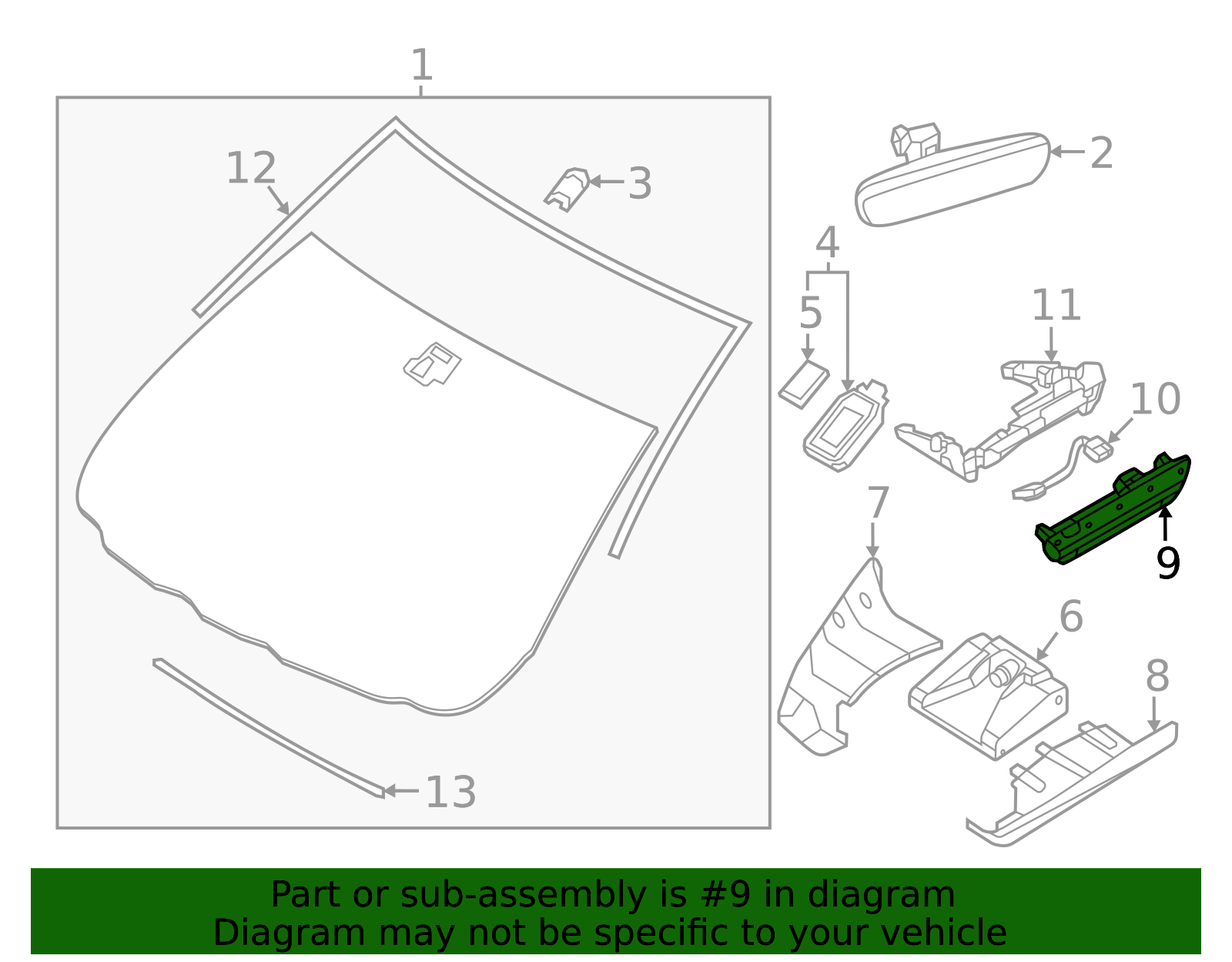 VC85-55-260A - Collision Avoidance Warning Indicator 2020-2025 Mazda ...