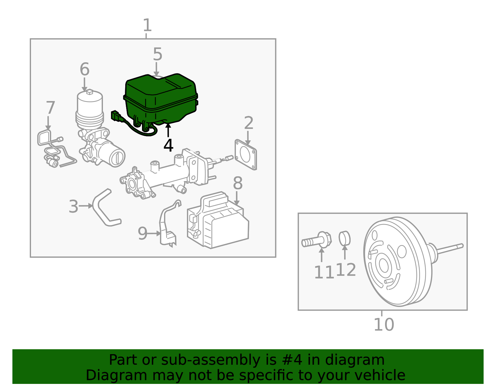 2004-2009 Toyota Master Cylinder Reservoir 47220-0C040 | MotorMotor