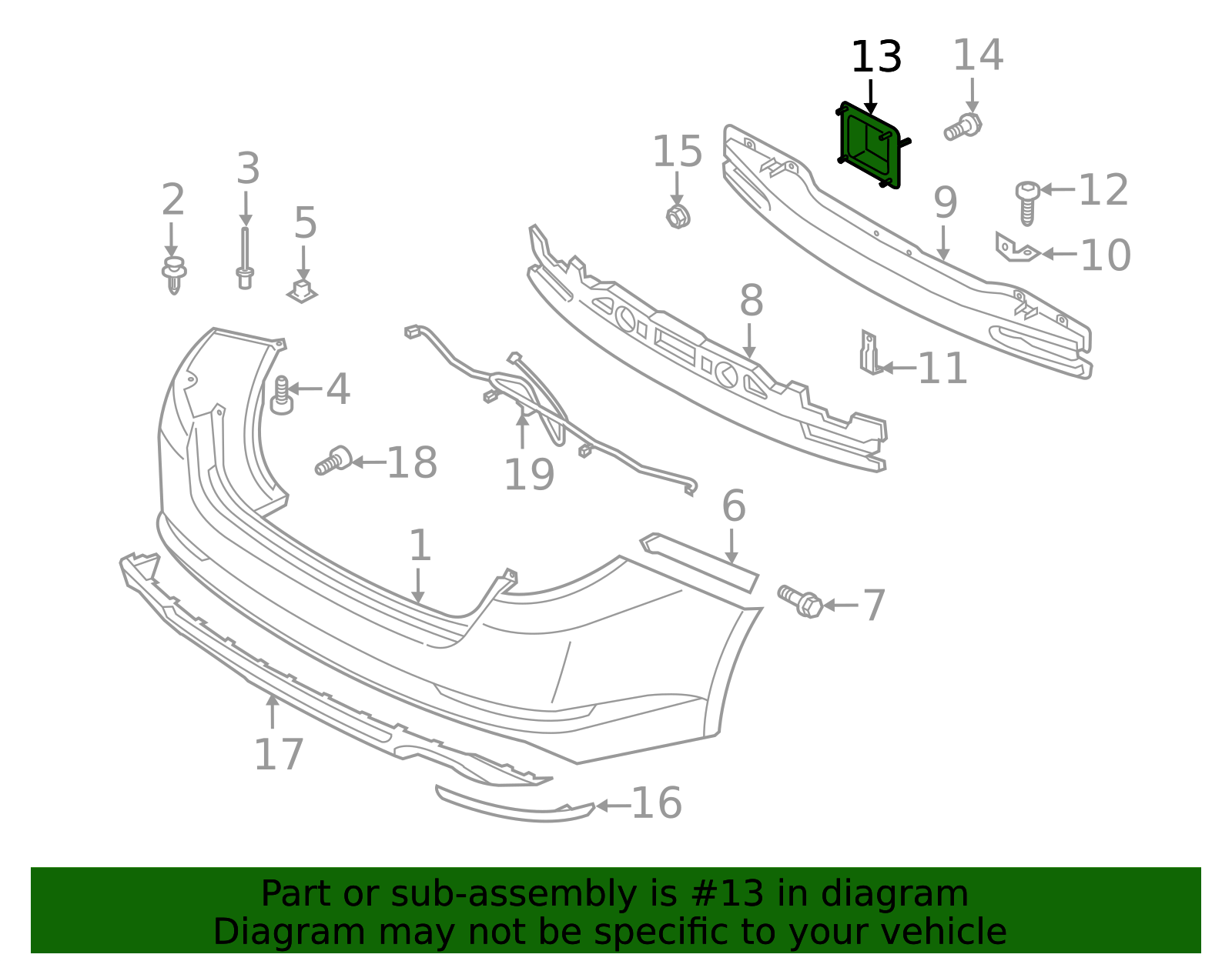 86642-4C010 - Bumper Bracket 2012-2013 Kia Optima | Kia.Parts Store