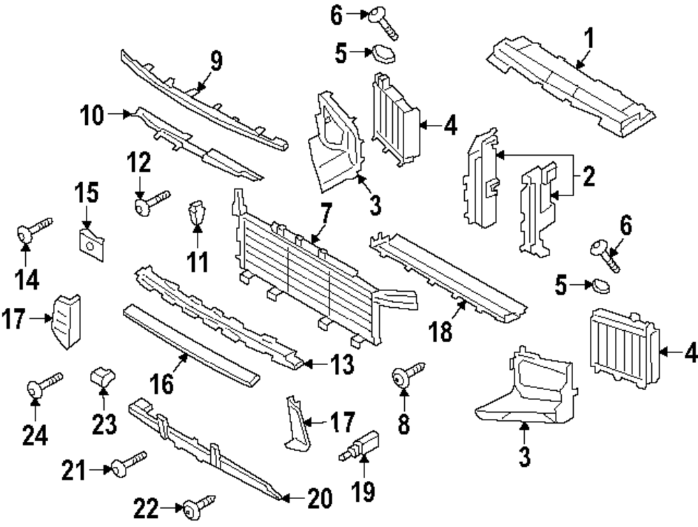 2024-2025 Porsche Cayenne Lower Air Guide 9Y0-121-699-H-OK1 | Sunset ...