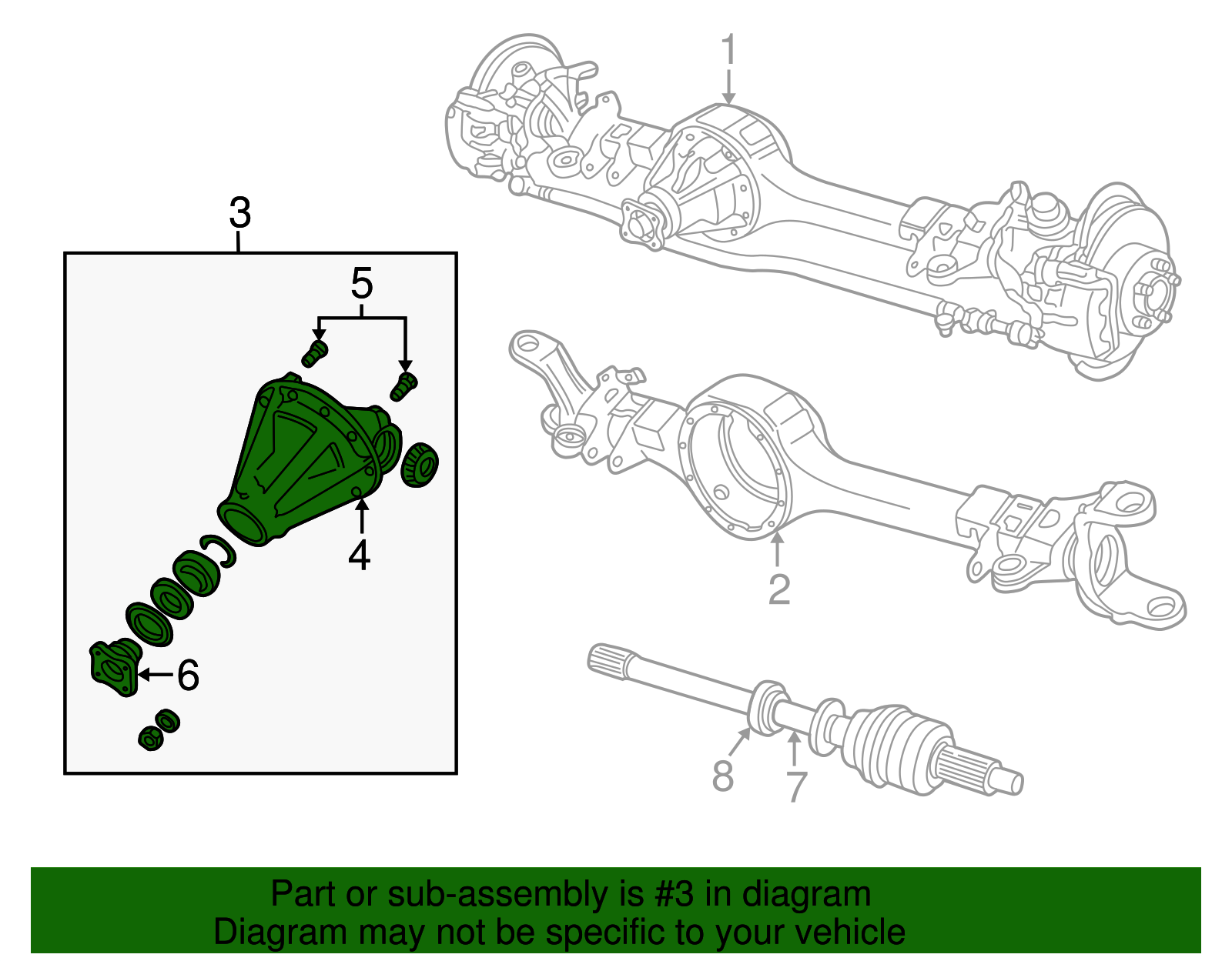 1995-2002 Land Rover Range Rover | Differential Assembly | TBB100830E ...