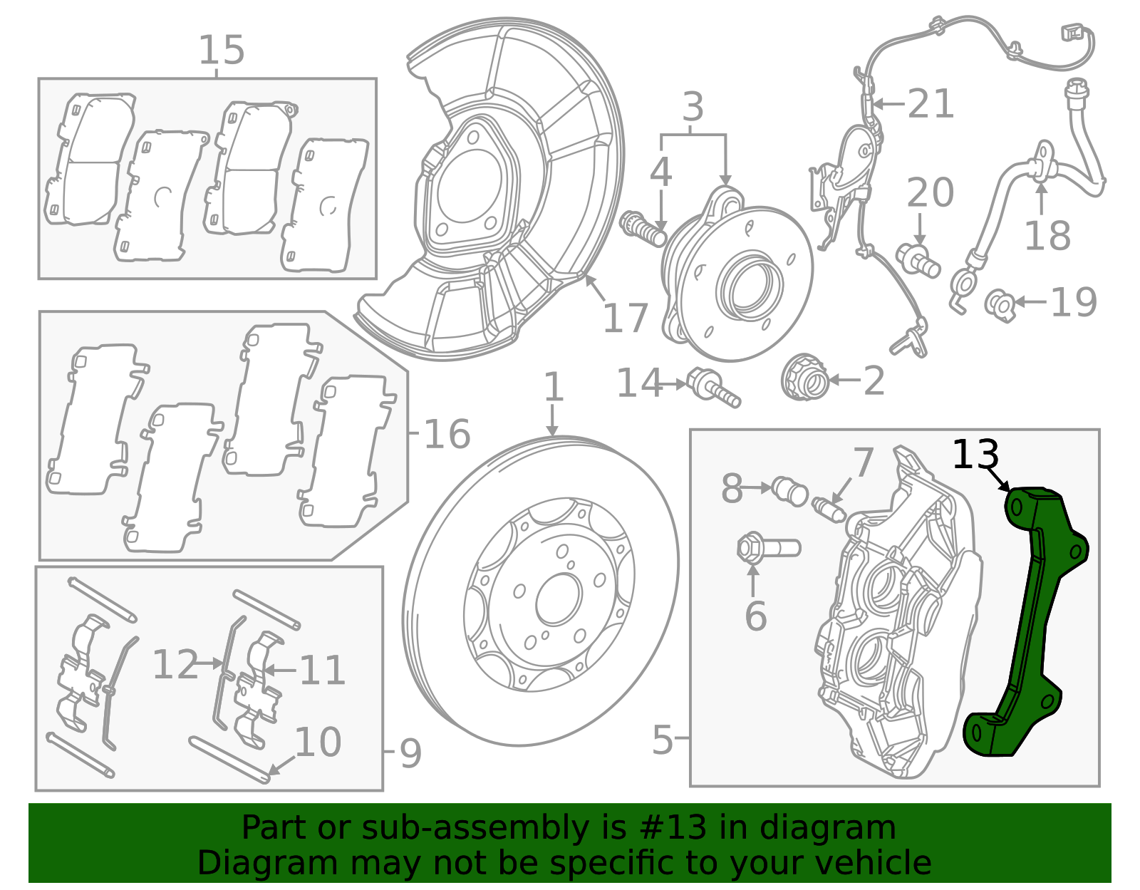 47751-52010 - 2023-2024 Toyota GR Corolla - Caliper Mount | Nucar ...