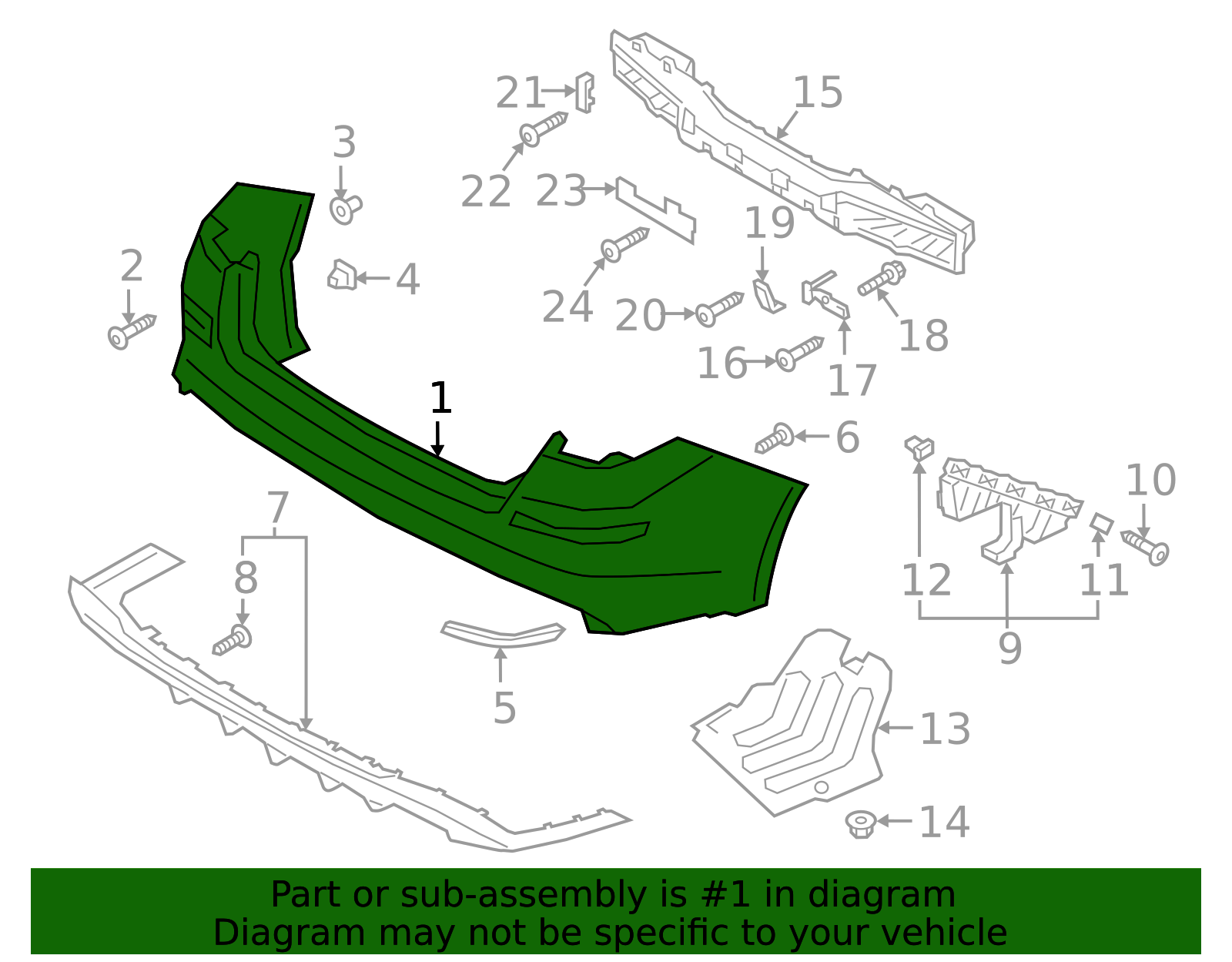 86610-D5510 - Bumper Cover 2019-2020 Kia Optima | Kia.Parts Store