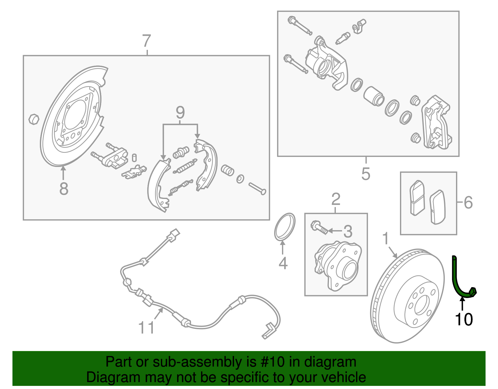 2013-2023 Nissan Brake Hose 46210-3TA5B | Nissan Parts Central