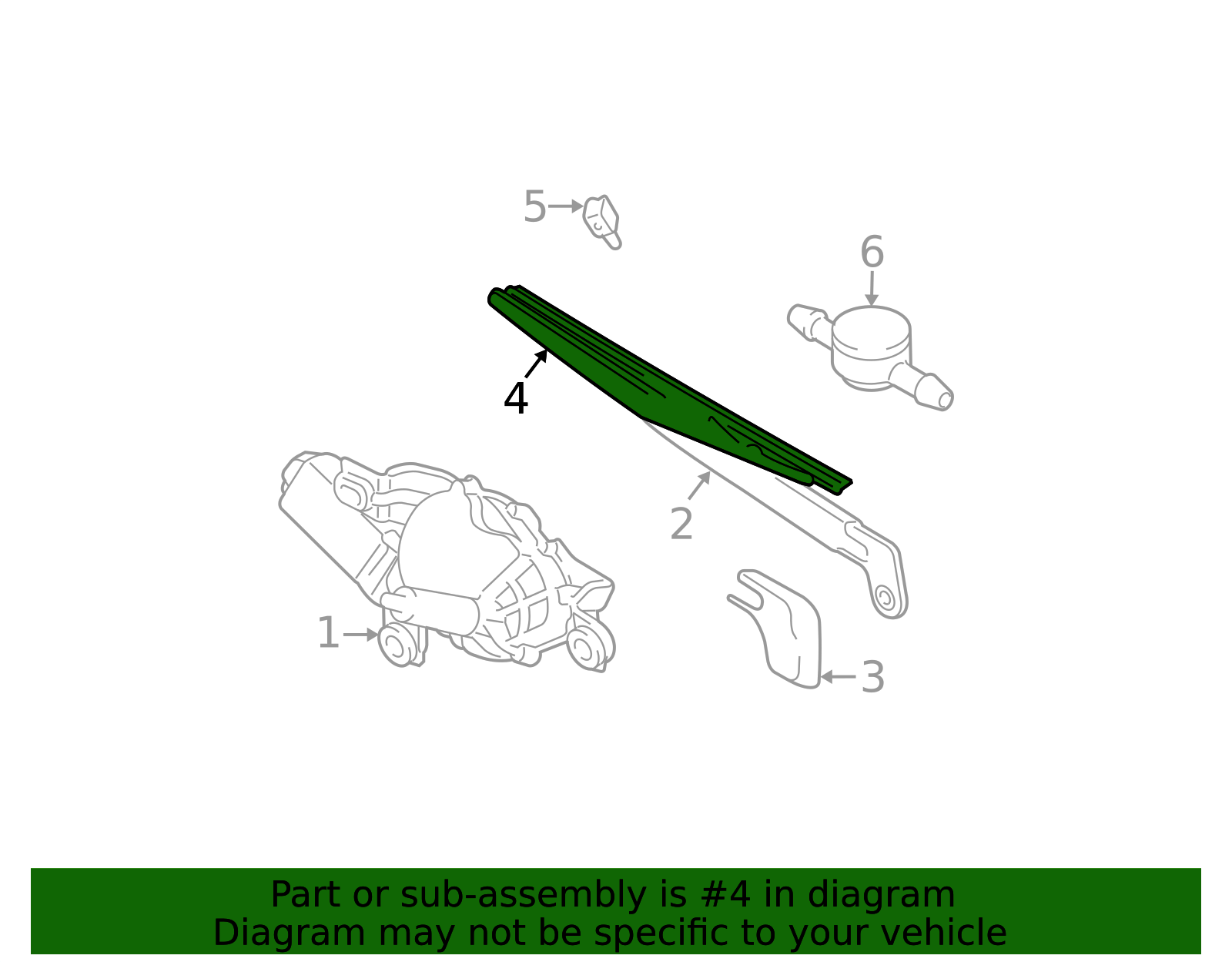 Genuine Wiper Blade for 2007-2011 Volvo XC90 | Part# 30699848 | Over 30 ...