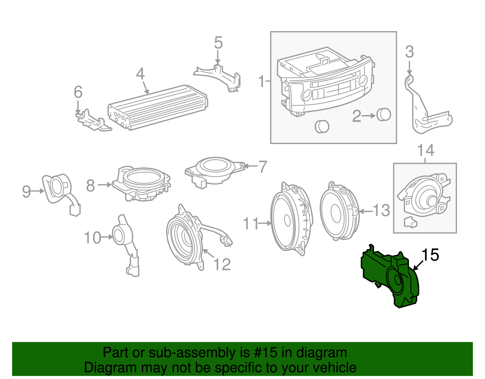 86150-0W101 - 2016-2021 Lexus LX570 - Woofer | My L Parts