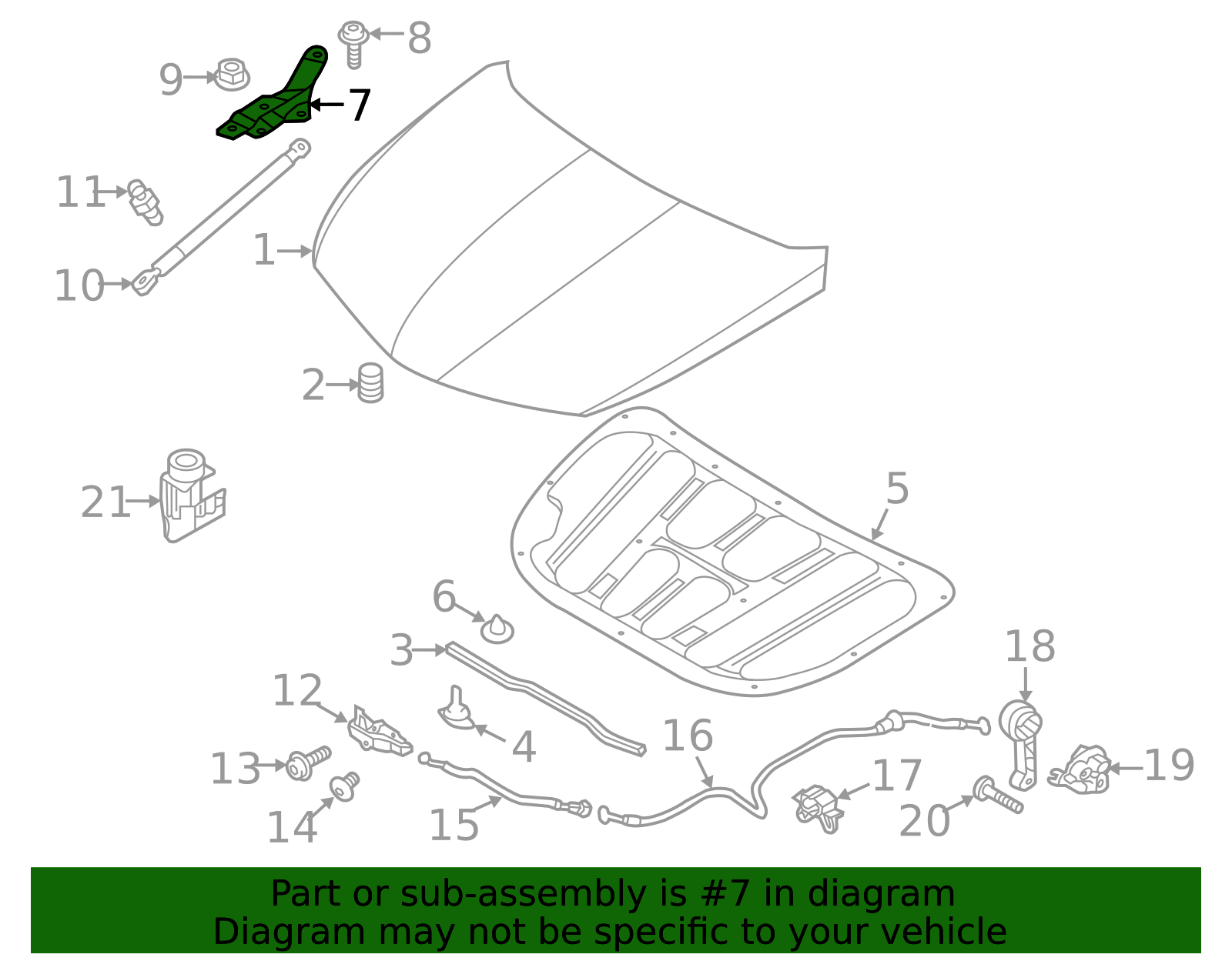 Hood Hinge - OEM Structural Support for Hyundai | AutoNation Parts