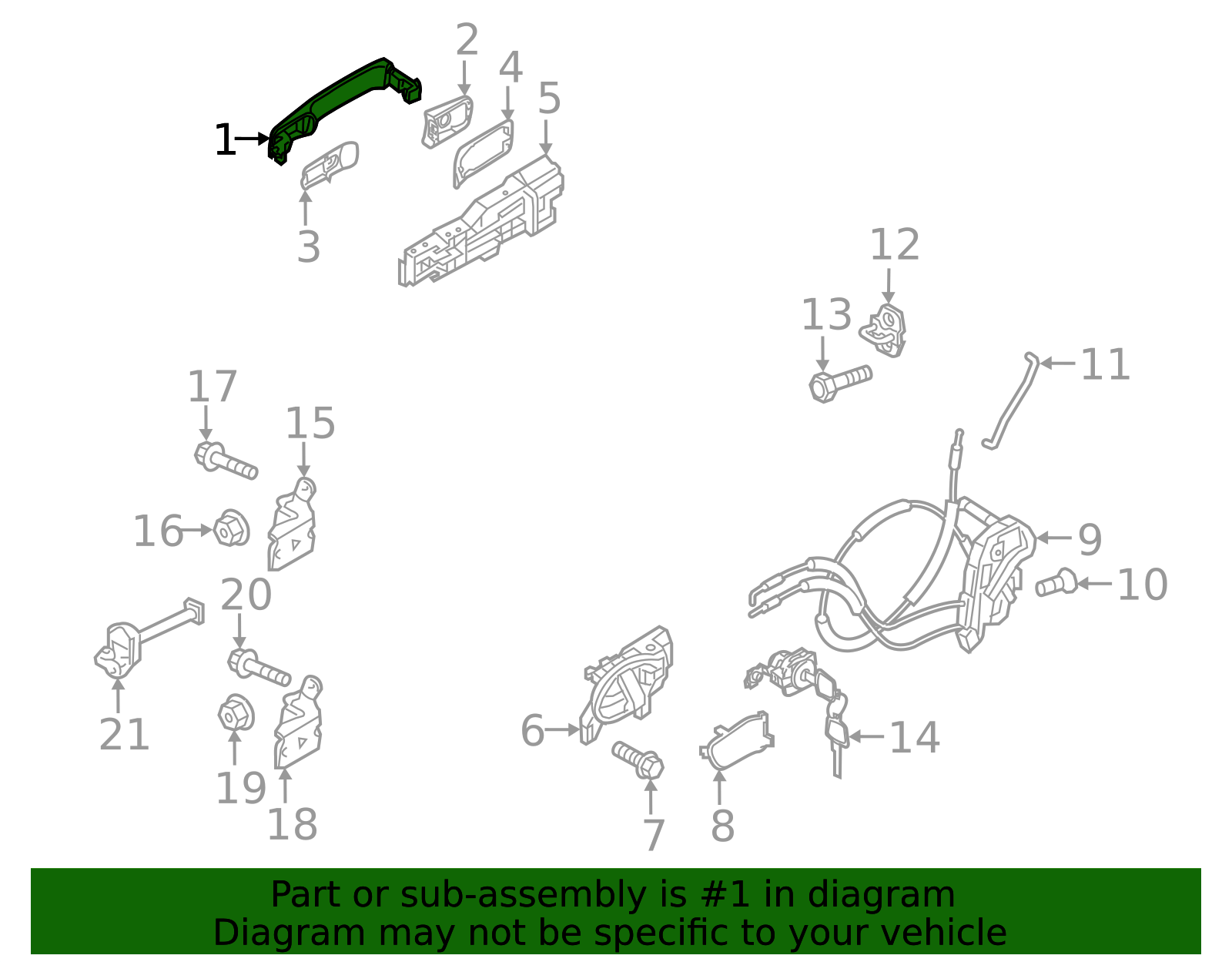80640-5RB1E - Handle, Outside 2018-2023 Nissan | Official Nissan Parts ...