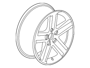 42700-T6Z-A71 - Honda W Disk (18X8J) 2021-2023 Honda Ridgeline ...