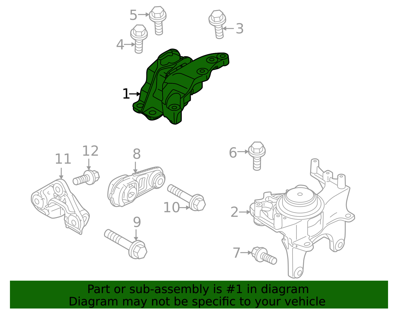 2021 Nissan Rogue Side Mount 11210-6RA0A | Bill Kay Nissan Parts