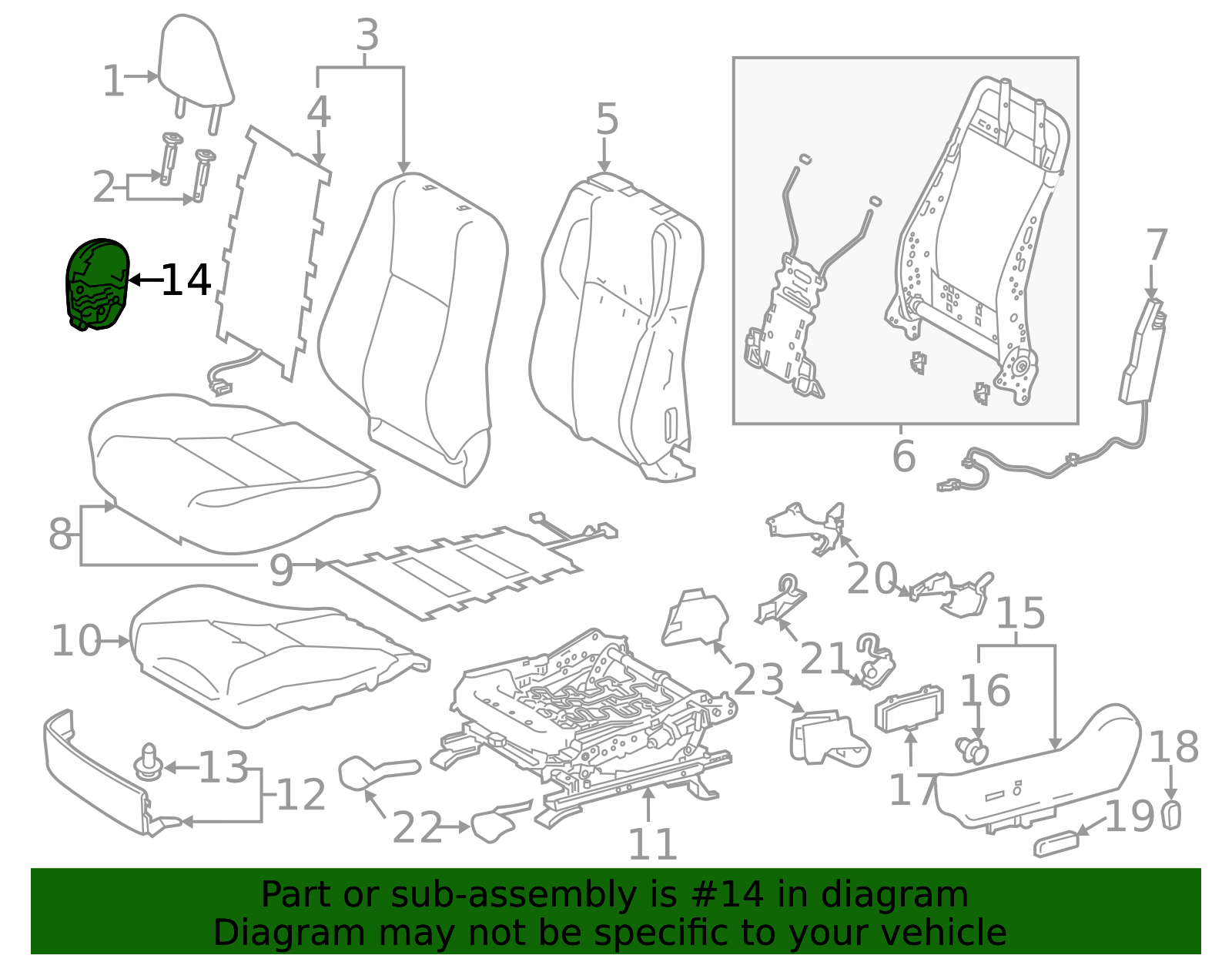 2013-2019 Toyota Seat Hinge Cover 71862-0R070-C0 | MotorMotor