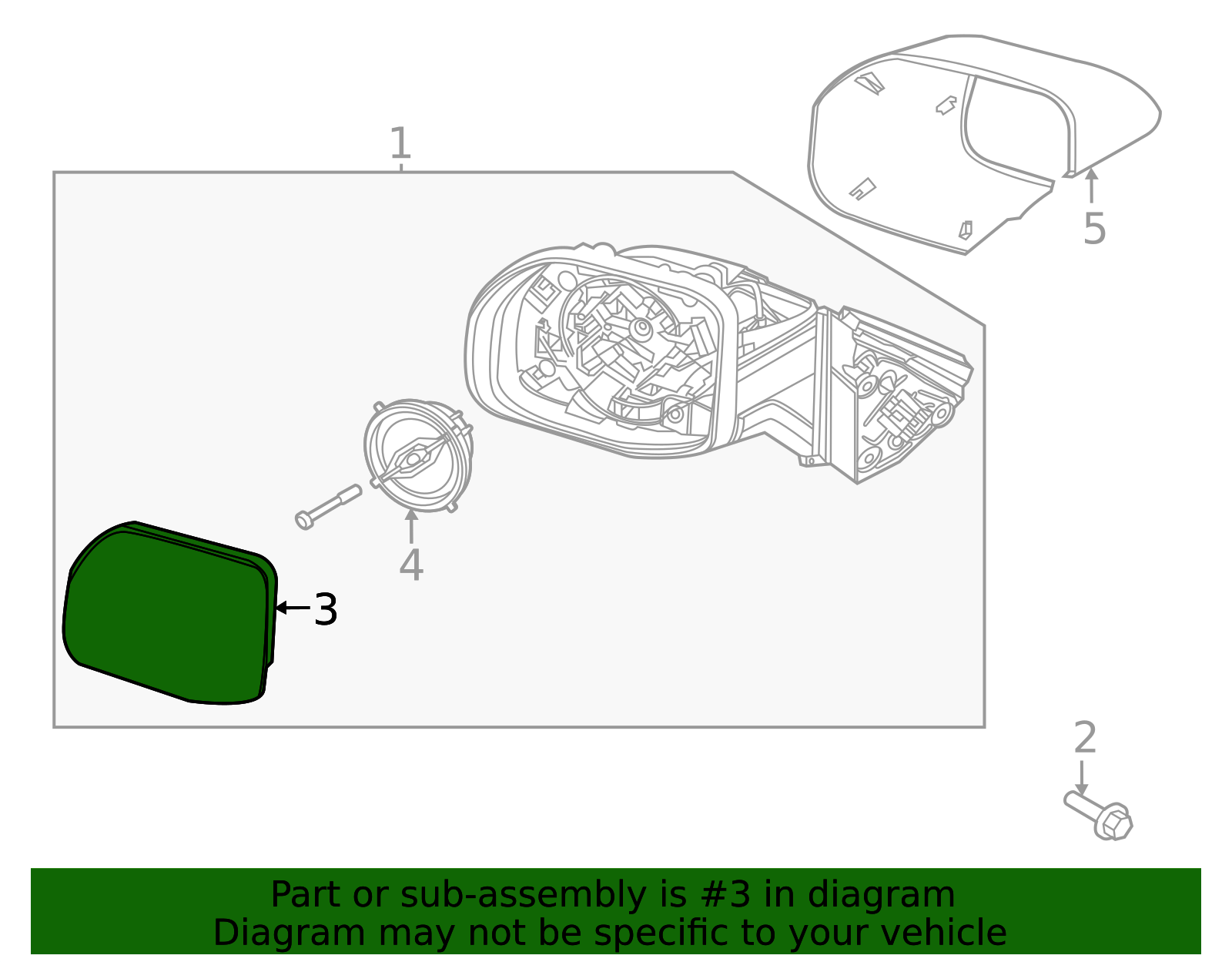 2021-2025 Ford Mirror Glass M1PZ-17K707-B | Ford OEM Parts Outlet