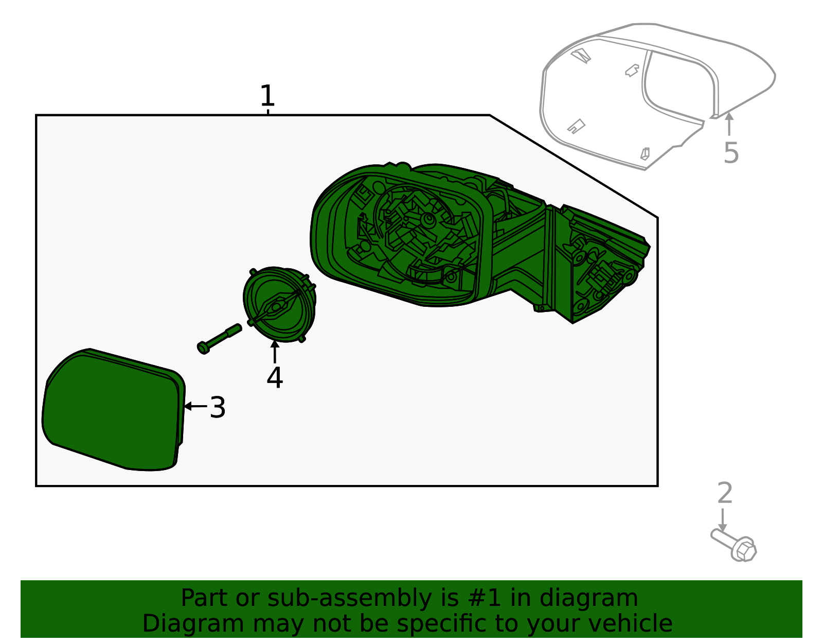 2021-2024 Ford Bronco Sport Mirror Assembly M1PZ-17682-B | Awesome ...