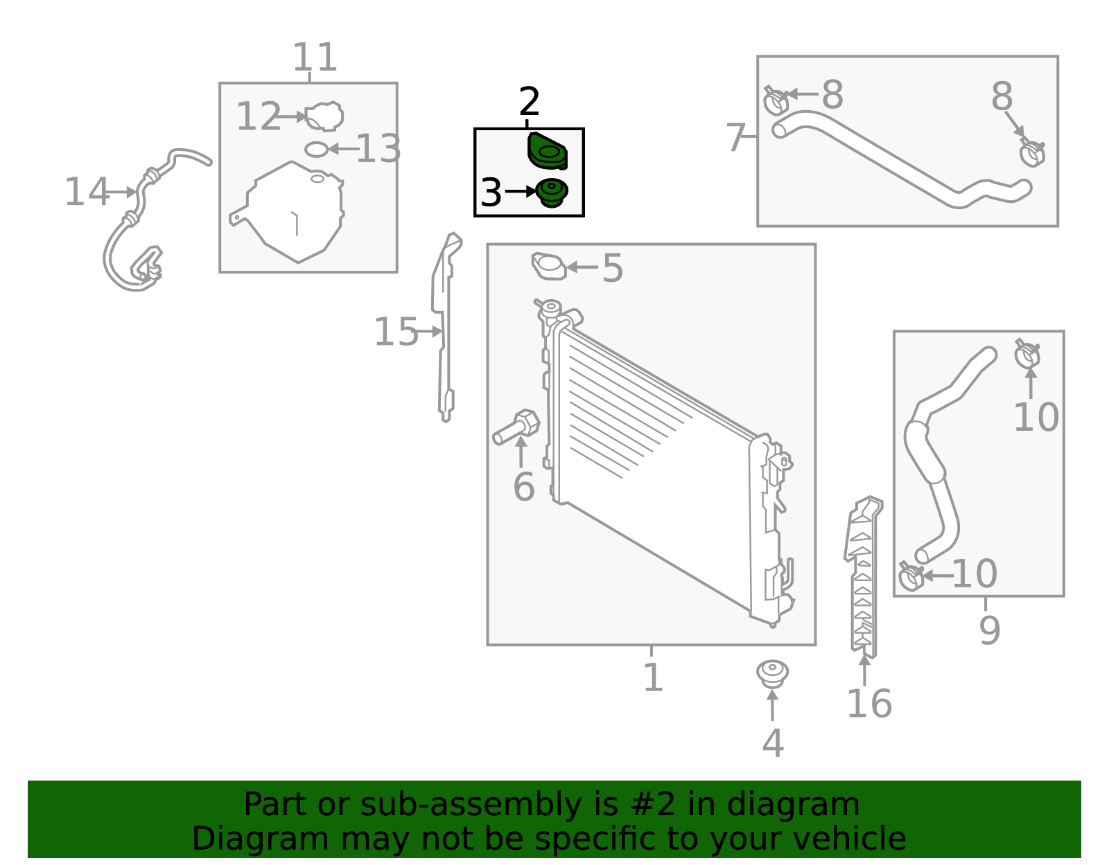 2011-2013 Kia Sportage Radiator Assembly Upper Bracket - Driver's Side ...