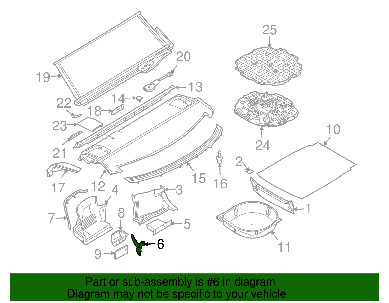 51-47-7-128-895 - Trunk Trim Bracket - 2004-2010 BMW | Buy BMW Parts Now