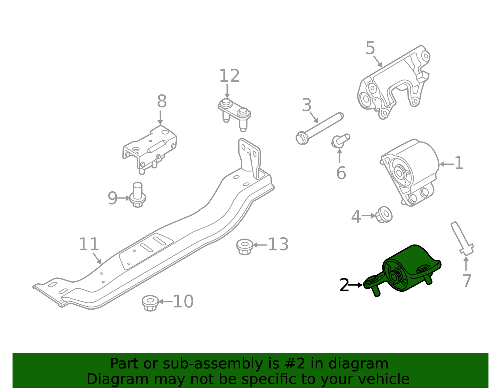 Genuine OEM Ford Part - Mount BC3Z-6038-A | Genuine OEM Ford Parts ...