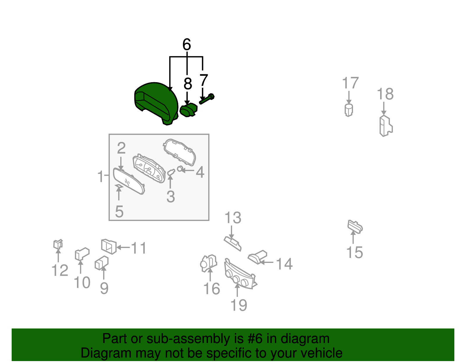 Hyundai - 84830-2H100-9P - Cluster Bezel - 2007-2010 Hyundai Elantra ...