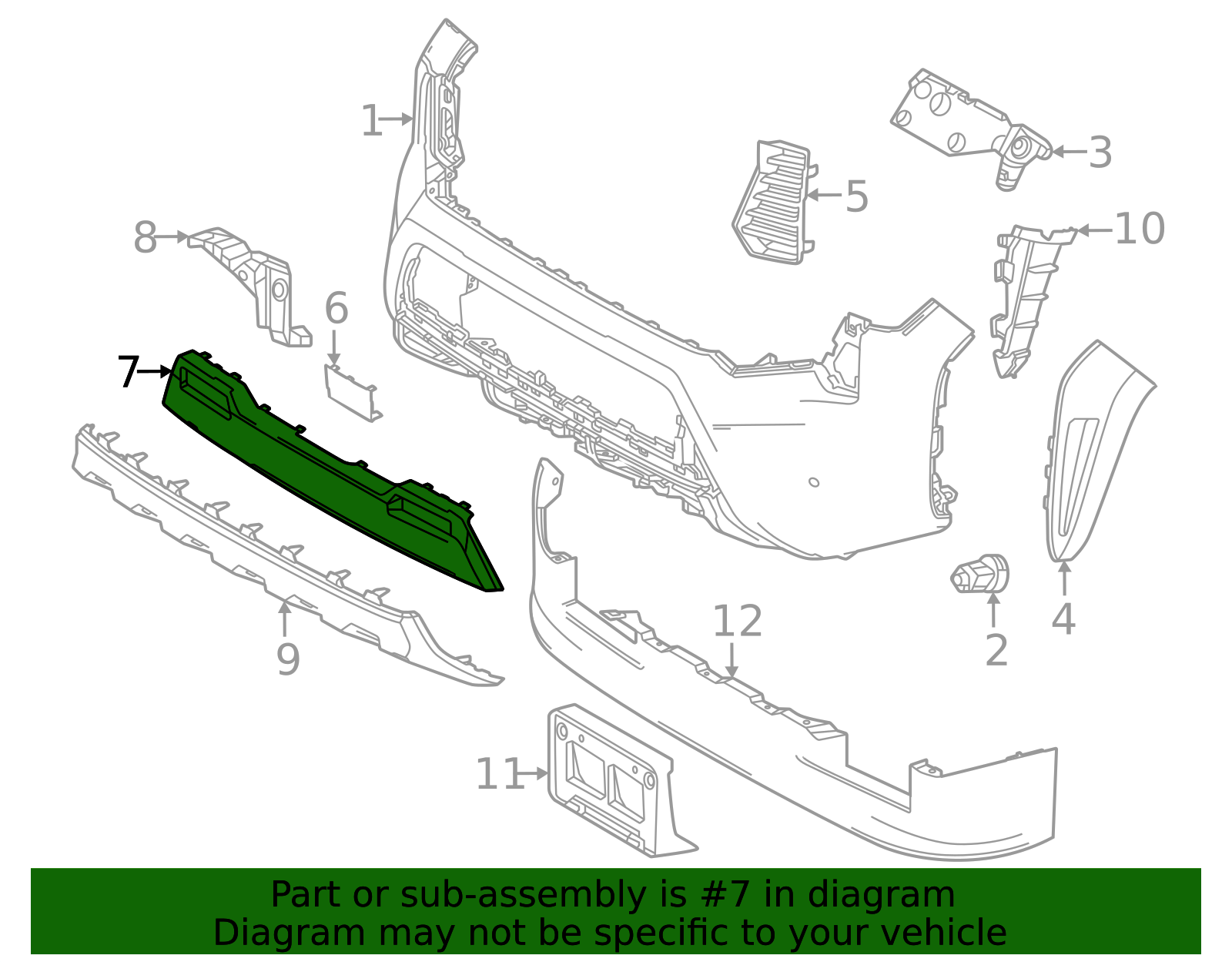 53931-AK030 - Bumper Trim 2024-2025 Toyota Tacoma | Toyota San Diego Parts