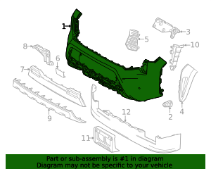 52119-AK901 - Bumper Cover - OEM Genuine Toyota Parts