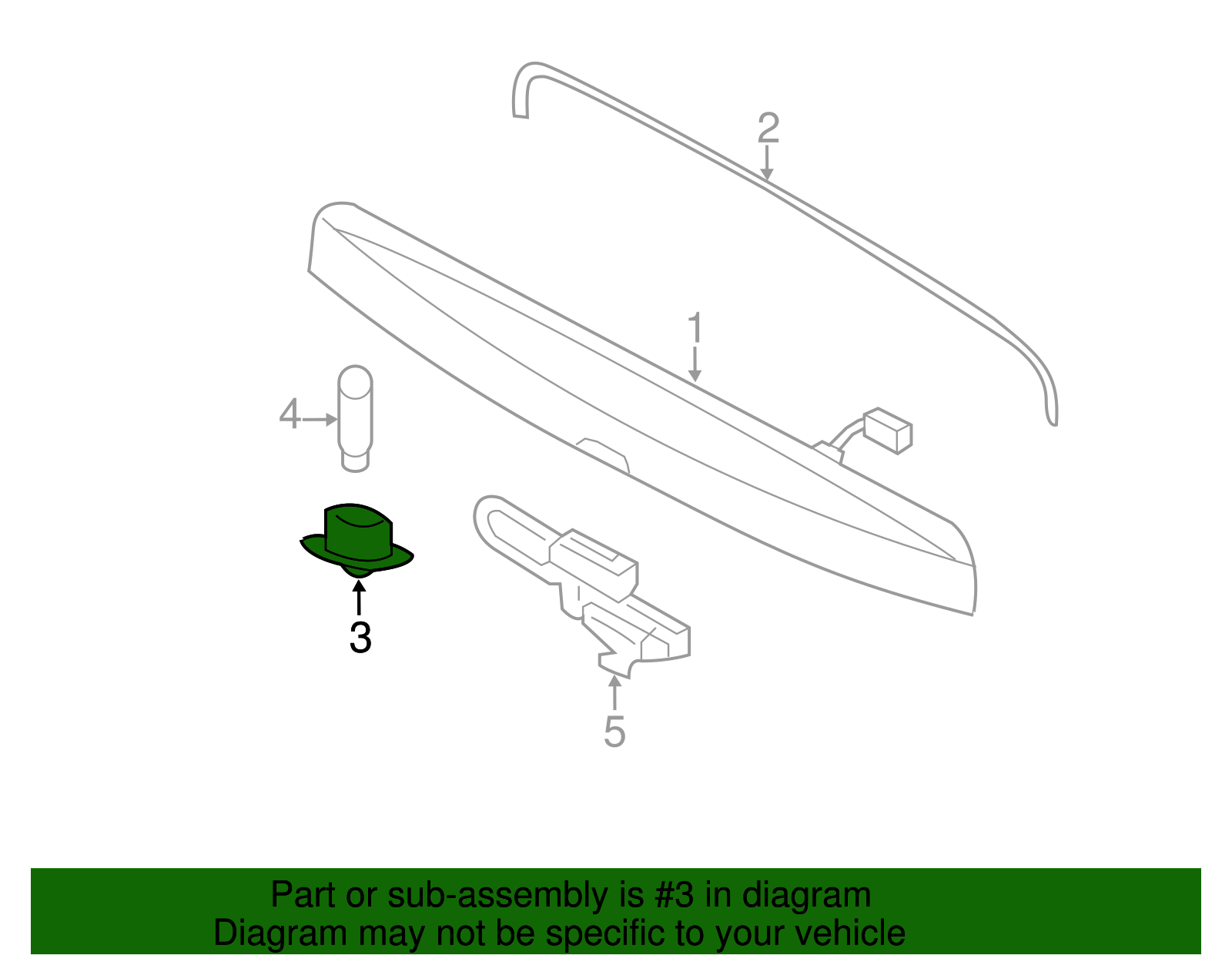 2015-2017 Ford Expedition | License Lamp | FL1Z-13550-B | Walls' Ford Parts