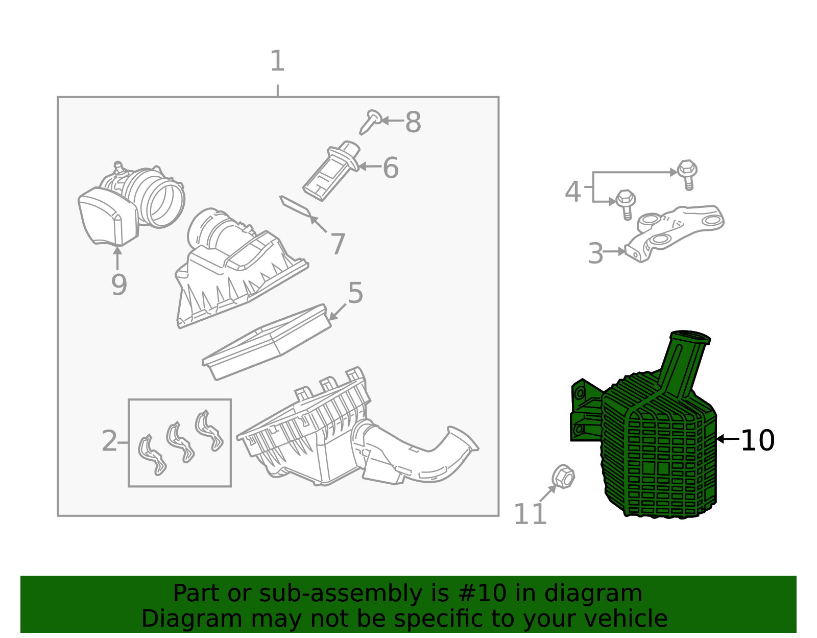 ae5z9f763b - Ford Engine Air Intake Resonator Retail Performance Auto Parts