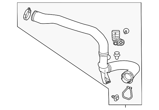 Charge Air Cooler Outlet Air Hose 42731155 | OEM Parts Online