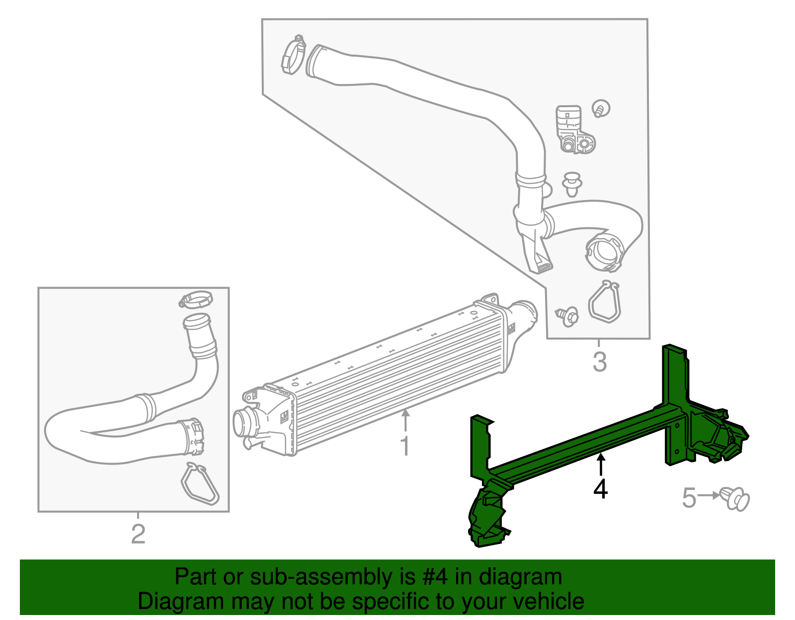2015-2016 Chevrolet Trax Lower Radiator Air Baffle 95368411 | Shop ...