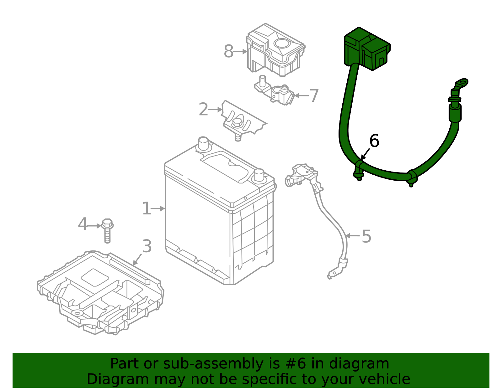 Hyundai - 91850-CU010 - Battery Cable - 2023-2025 Genesis GV60 | OEM ...
