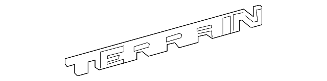84376477 - Vehicle Name Plate 2019-2021 GMC Terrain | Gateway Buick GMC ...